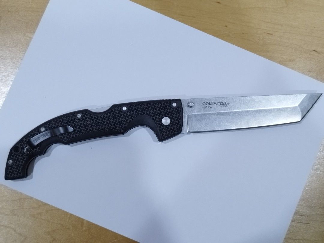 COLD STEEL Voyager XL Tanto AUS10A, Sports Equipment, Hiking & Camping ...