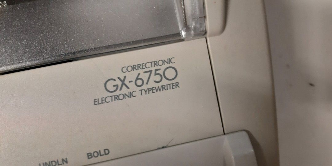 BROTHER GX6750 Electronic Typewriter, Computers & Tech, Office & Business Technology on Carousell