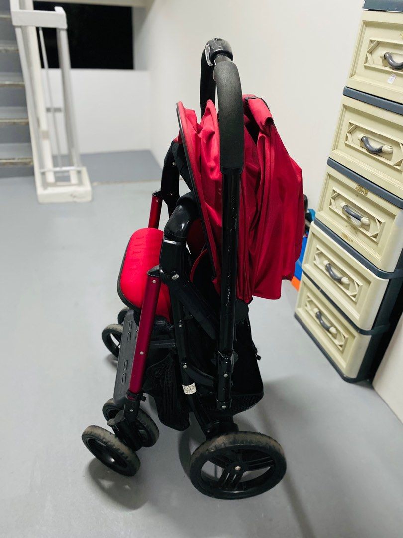 Combi light weight mega stroller single hand fold, Babies & Kids, Going ...