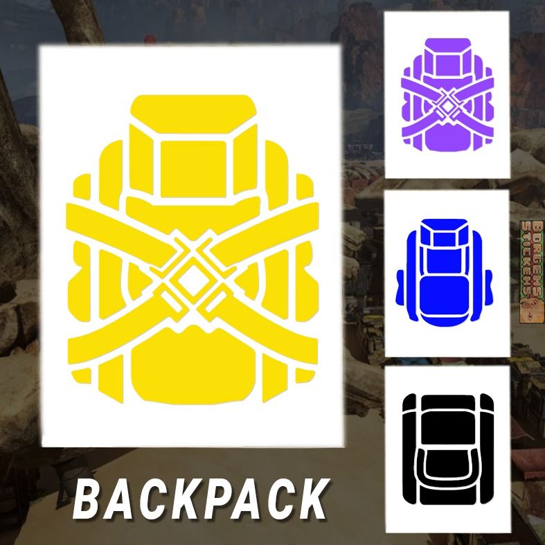 [DECAL] Apex Legends Backpack Vinyl Sticker for OUTDOOR or INDOOR - Car ...