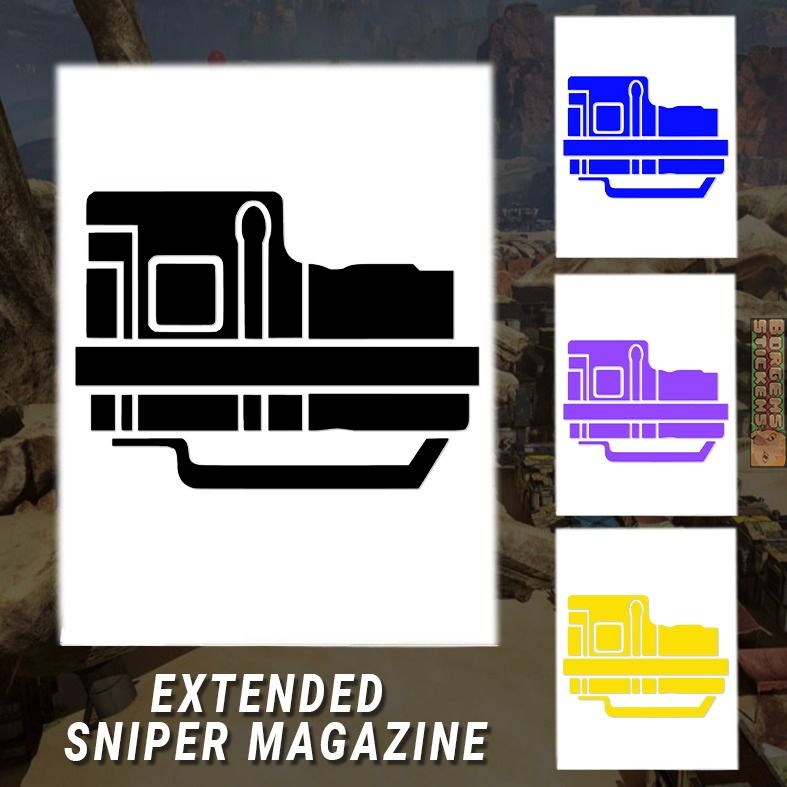 [DECAL] Apex Legends Extended Sniper Magazine Vinyl Sticker for OUTDOOR ...