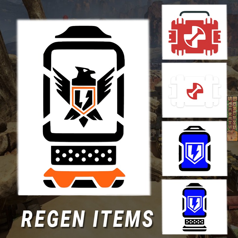 [DECAL] Apex Legends Regen Items, Shield Cell, Shield Battery, Phoenix ...