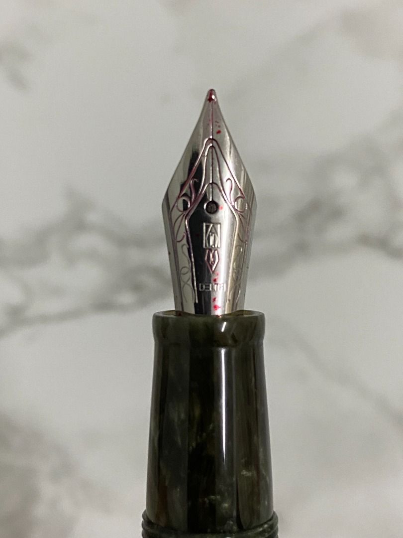 Rare Delta Vintage Collection Green Fountain Pen, Hobbies & Toys ...