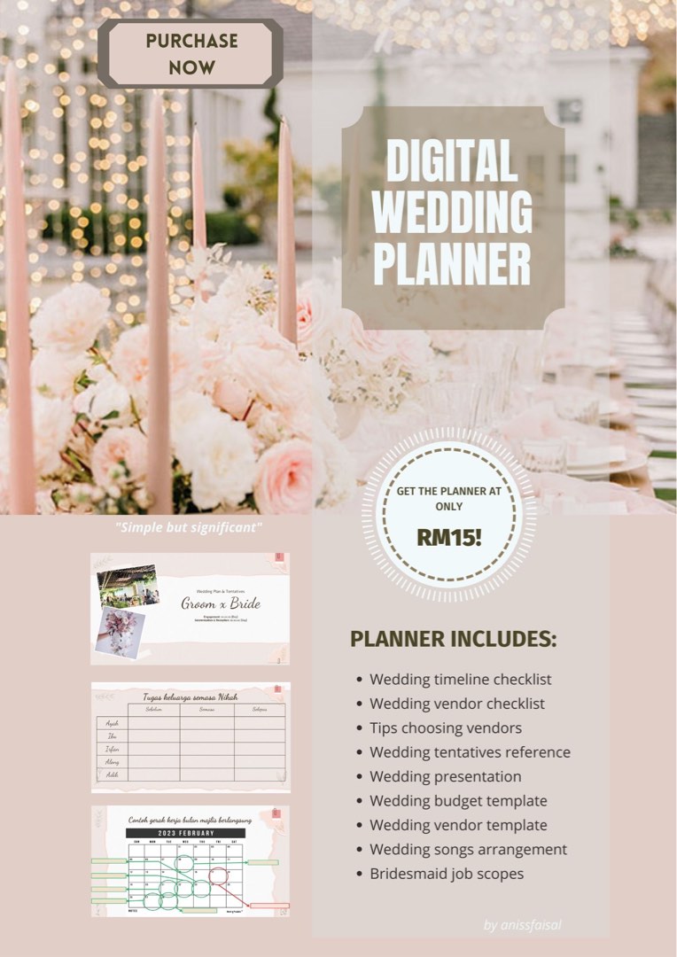 Digital Wedding Planner, Computers & Tech, Parts & Accessories, Software on Carousell