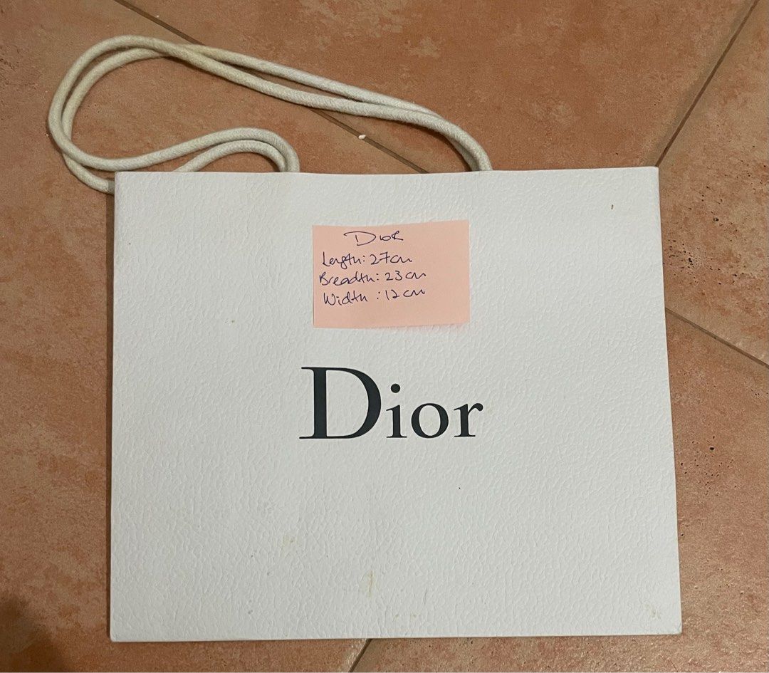 Dior paper bag, Luxury, Accessories on Carousell