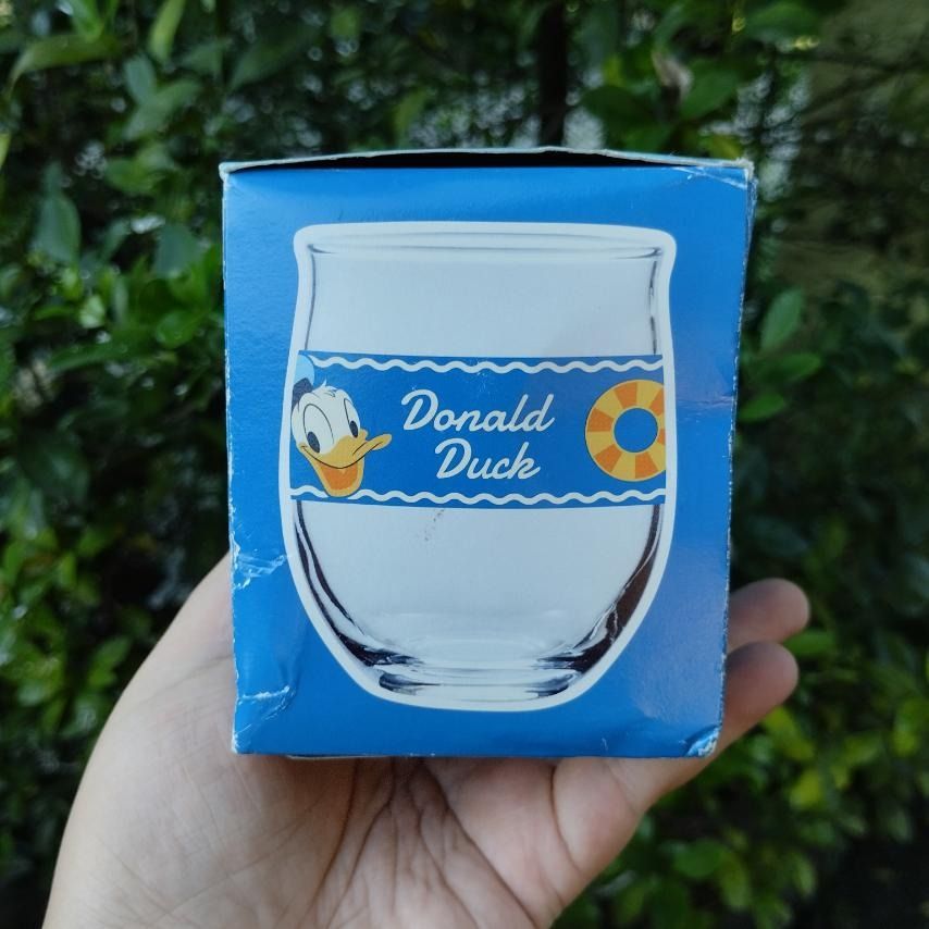 Disney Donald Duck Glass Cup, Hobbies & Toys, Toys & Games on Carousell