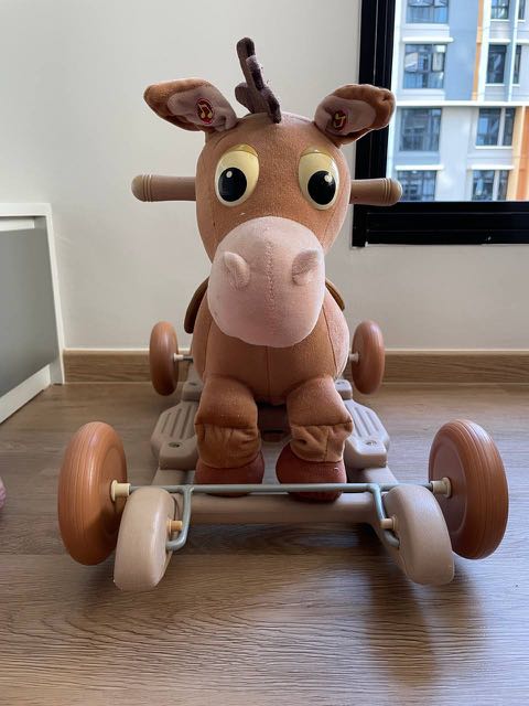 Disney Toy Story Bullseye Rocking Horse, Babies & Kids, Infant Playtime ...