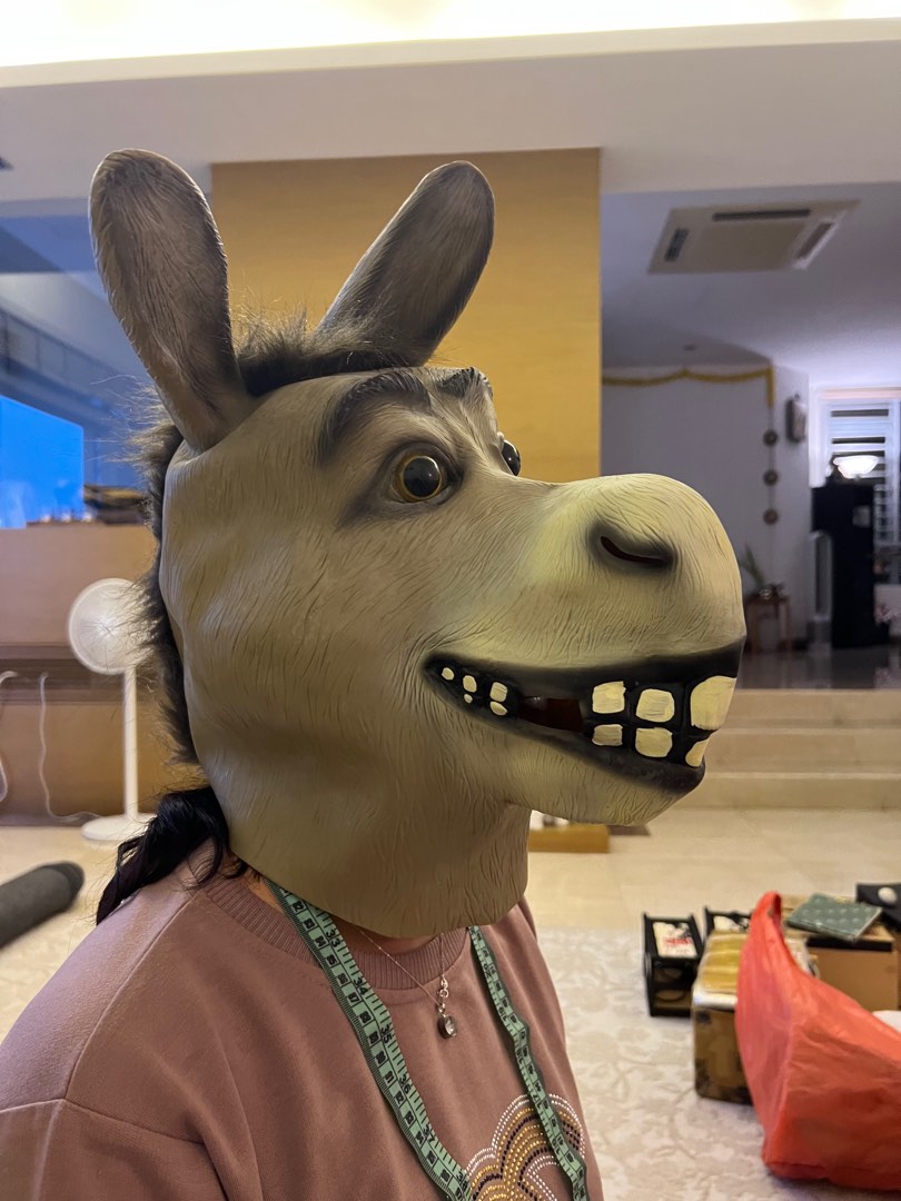 Donkey head Latex Mask, Hobbies & Toys, Stationery & Craft, Occasions ...