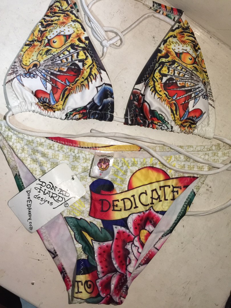 Authentic Ed Hardy Bikini, Women's Fashion, Swimwear, Bikinis ...