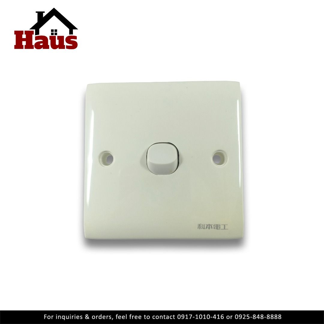 Electrical Light Switch 1 gang/1 way switch, Furniture & Home Living ...