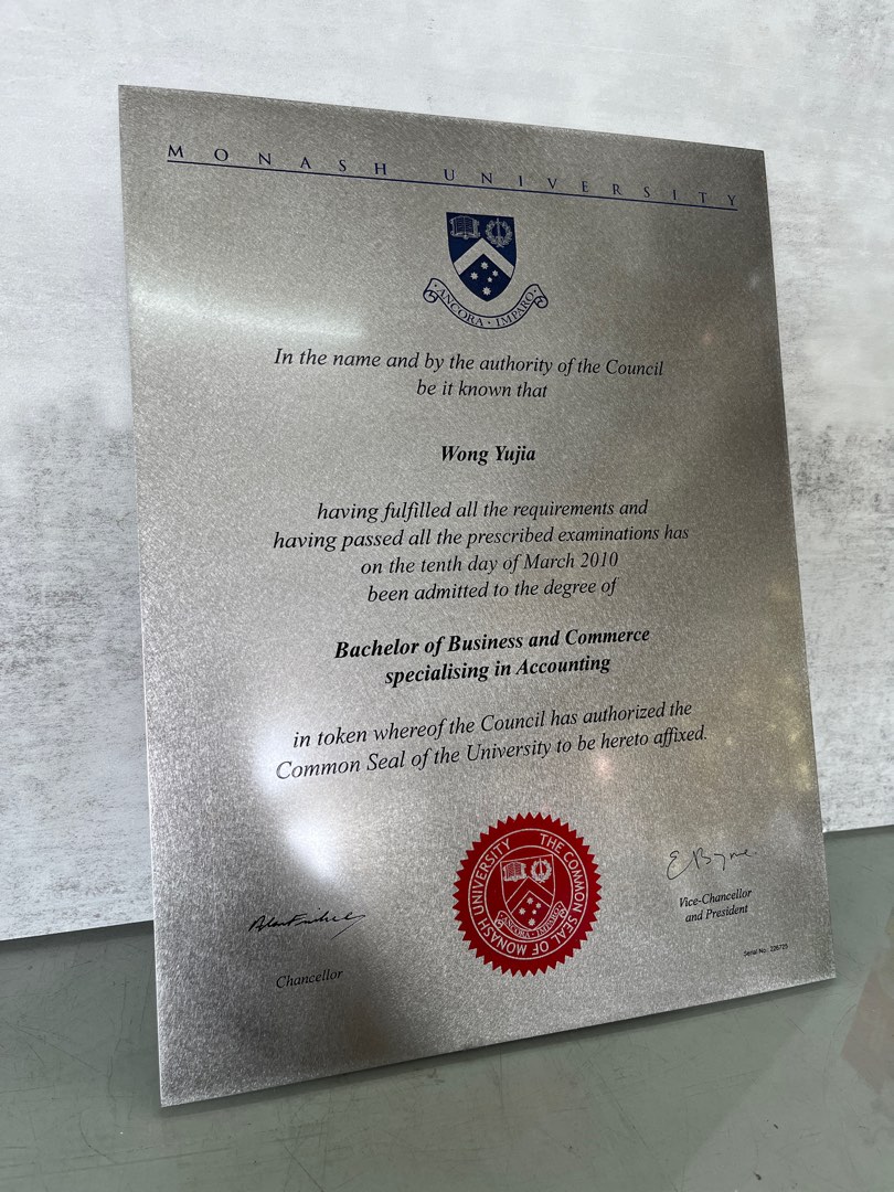 Etching Certificate Plate, Hobbies & Toys, Stationery & Craft, Art ...