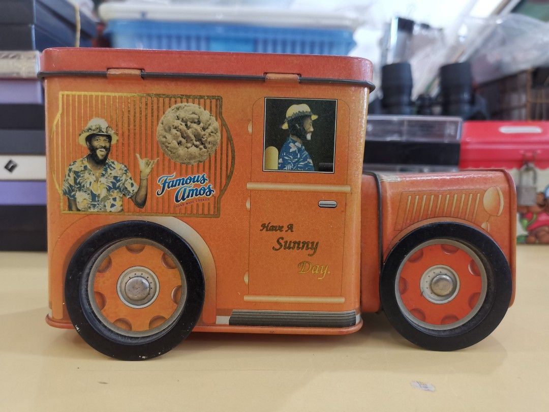 Famous Amos Bus Truck Design Tin Box , Hobbies & Toys, Collectibles ...