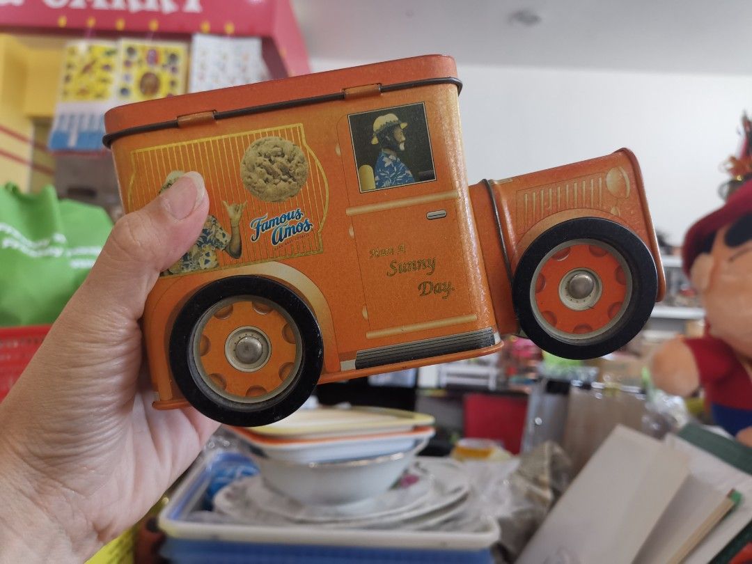 Famous Amos Bus Truck Design Tin Box , Hobbies & Toys, Collectibles ...