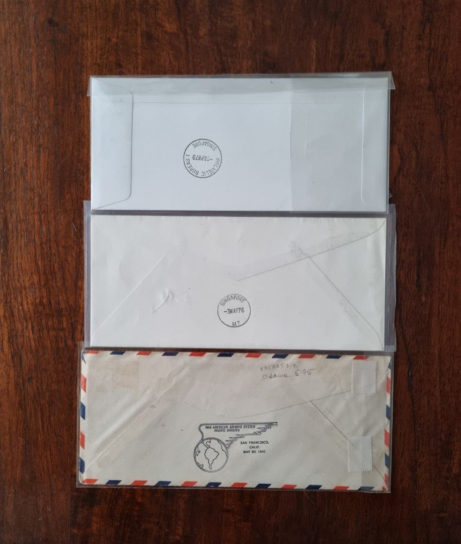 FDC Cover First Flight Singapore Airlines Pan Am, Hobbies & Toys ...