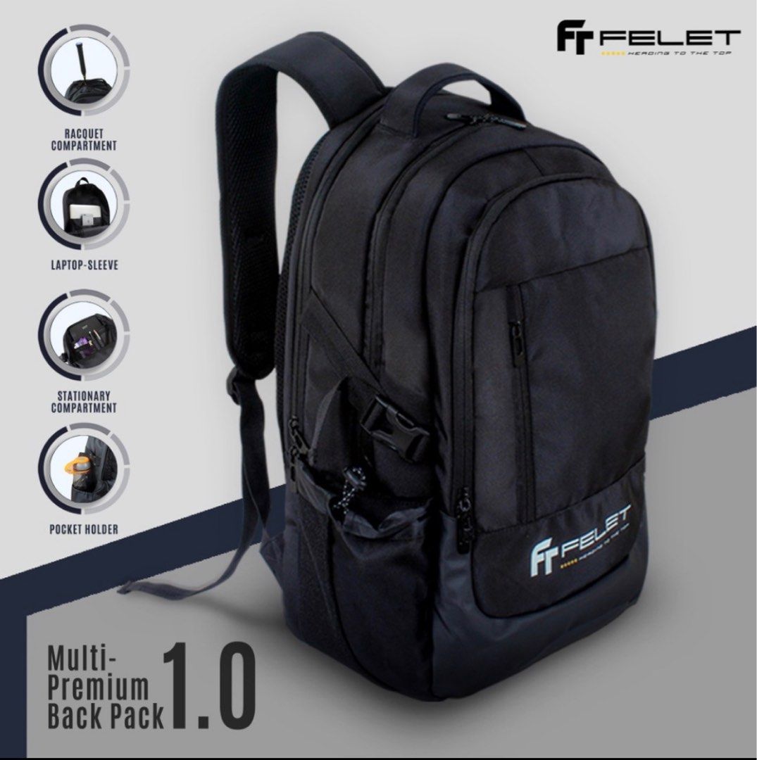 FELET Multi-Function Backpack Badminton Bag, Men's Fashion, Bags ...