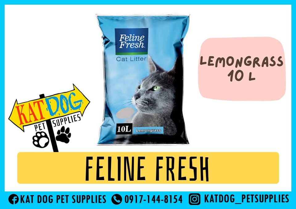 FELINE FRESH LEMONGRASS 10L, Pet Supplies, Health & Grooming on Carousell