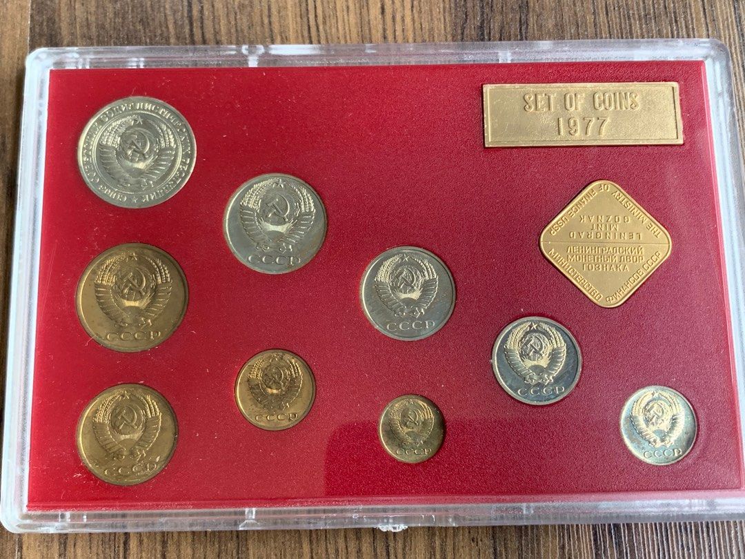 G028 - Russia 1977 Mint Coins Set, Hobbies & Toys, Memorabilia & Collectibles, Currency on Carousell