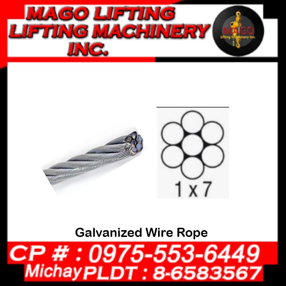 Galvanized Wire Rope 6MM, Commercial & Industrial, Construction Tools ...