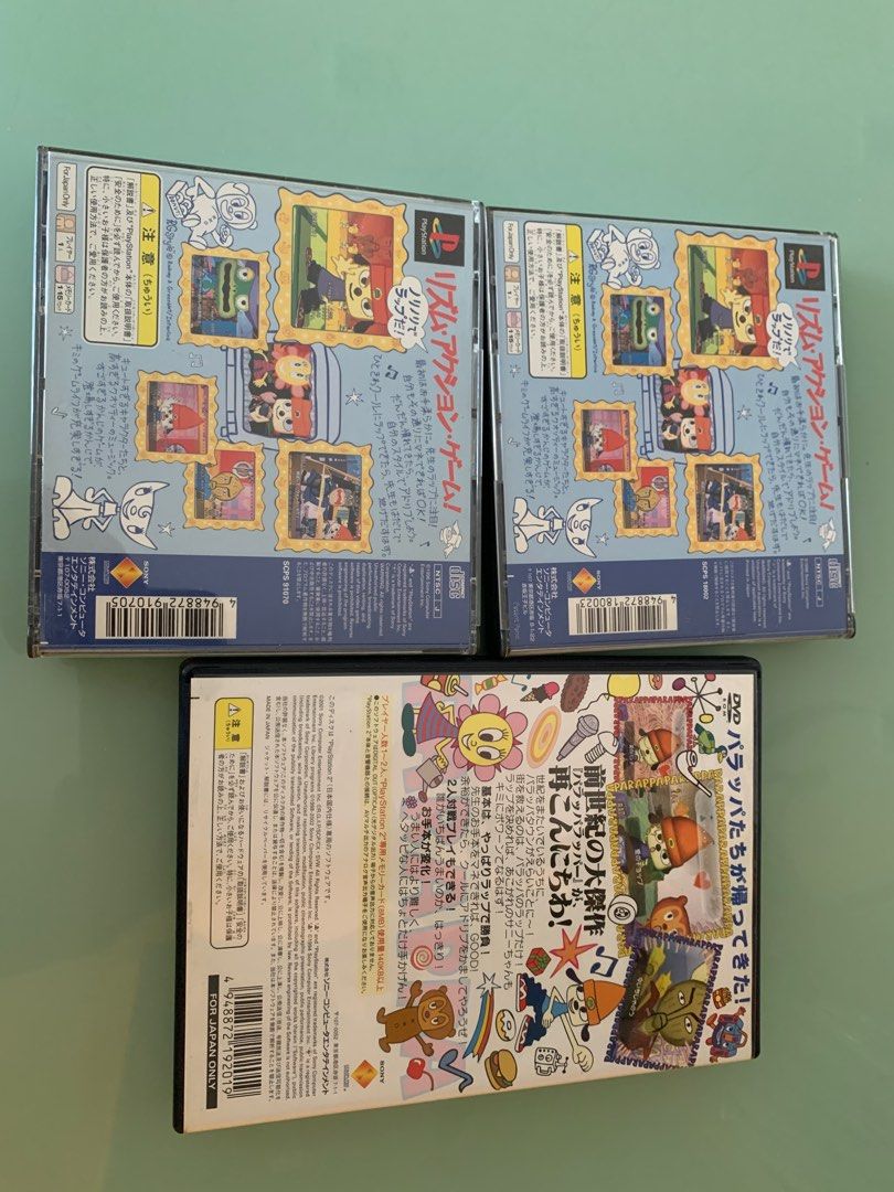 Rare Parappa the rapper games for PlayStation PS1 and PS2 game console ...