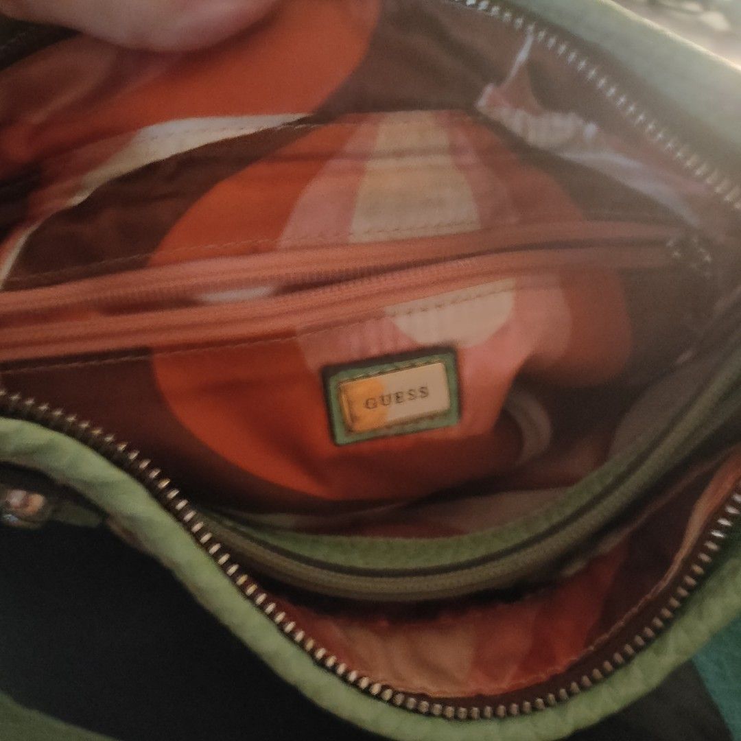 Guess leather with satin lining, Women's Fashion, Bags & Wallets ...