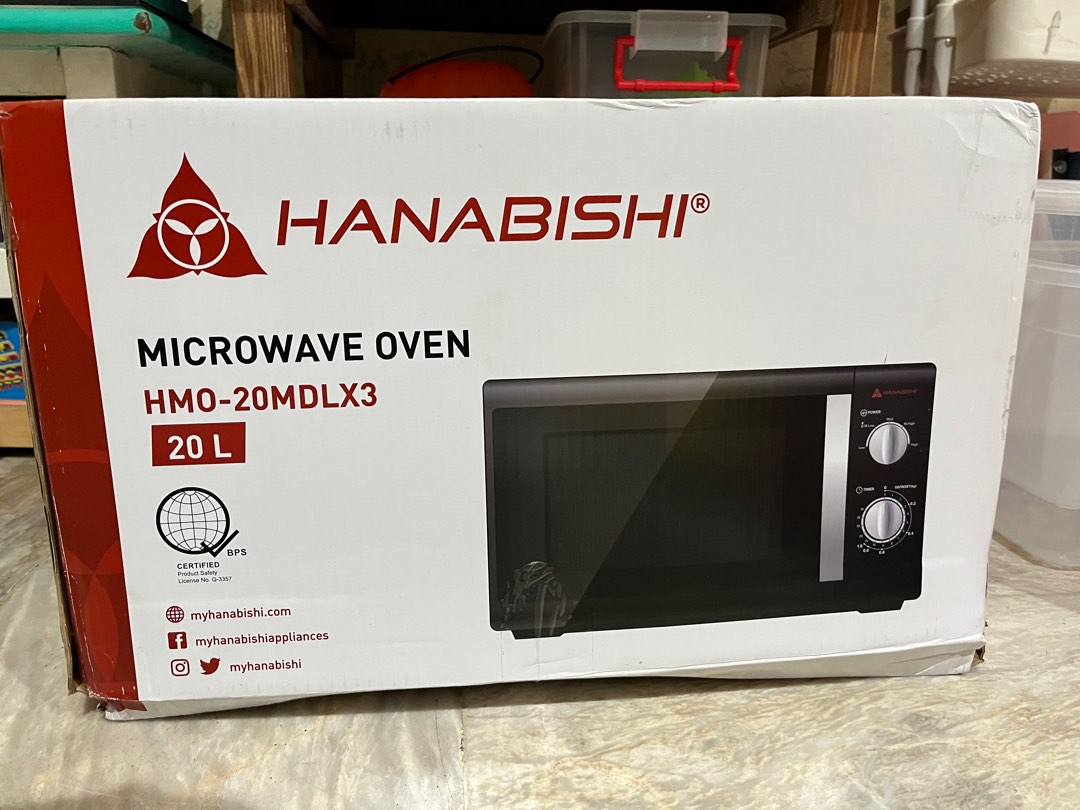 Hanabishi Microwave Oven 20L, TV & Home Appliances, Kitchen Appliances ...