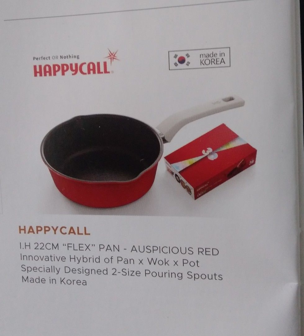 Happycall 22cm Flex Pan Wok Pot, TV & Home Appliances, Kitchen Appliances, Cookers on Carousell