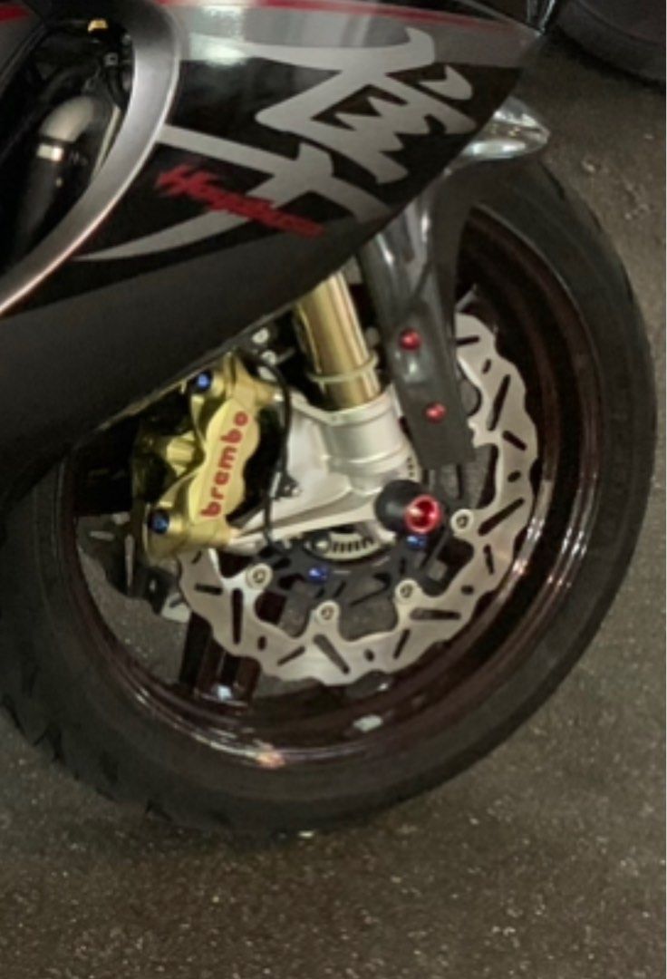 Hayabusa BST Carbon wheels lightly used, Motorcycles, Motorcycle ...