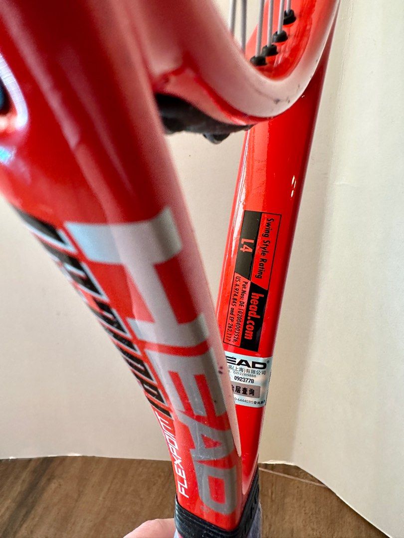 Head Radical Flexpoint Oversize Agassi L4 tennis racket 網球拍, 運動產品, 運動與 ...