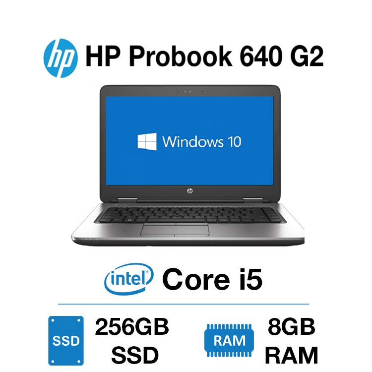 HP Probook 640 G2 Laptop - Intel Core i5 6th Gen | 8GB Ram | 256GB SSD ...