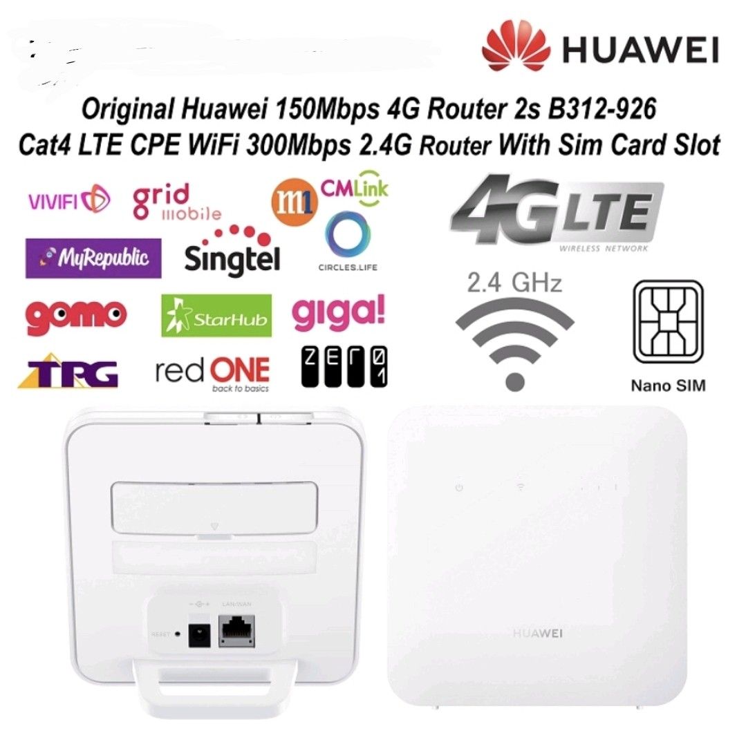 Huawei Sim card router- put in sim card and Share wifi, Computers ...