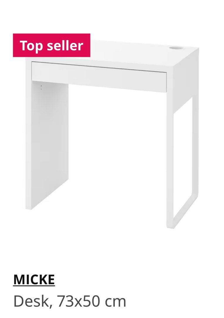 Ikea MICKE Desk, Furniture & Home Living, Furniture, Tables & Sets on ...