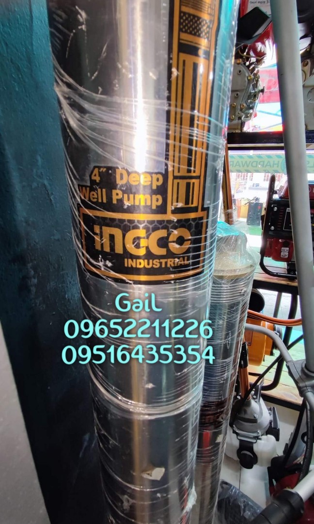 INGCO 1.5HP/1100W, 4" Deep Well Pump (DWP11001-5), Commercial ...