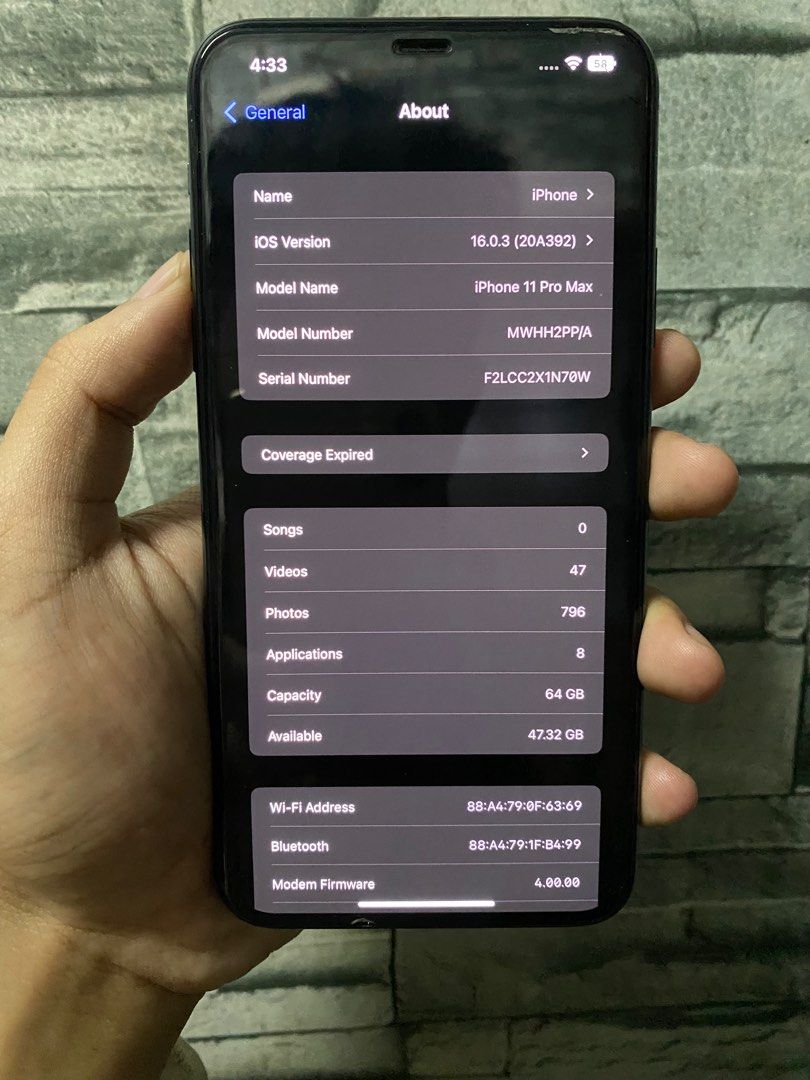 Iphone 11 Pro Max 64gb Midnight Green Smartlocked (with box same imei ...