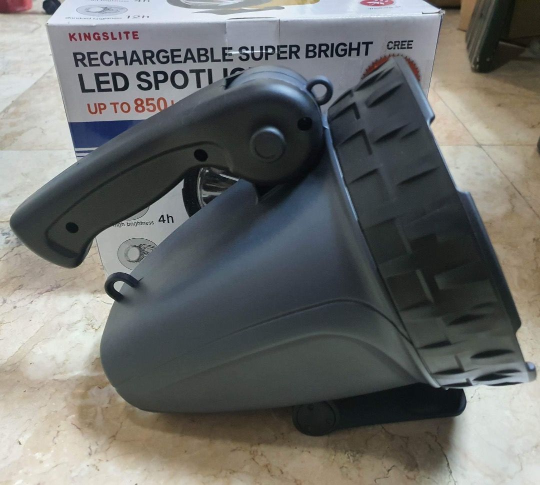 KINGSLITE RECHARGEABLE LED SPOTLIGHT, Furniture & Home Living, Lighting ...