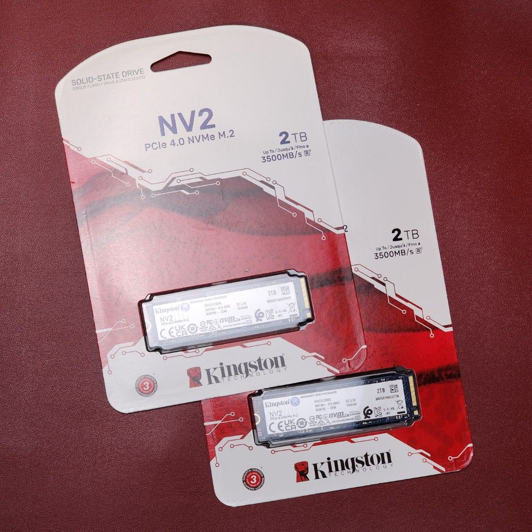 (Last 1!) Kingston NV2 Gen4 NVMe SSD 2TB, Computers & Tech, Parts ...