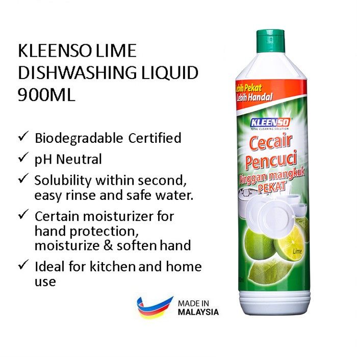 KLEENSO Concentrated Dishwashing Liquid 900ml, Furniture & Home Living ...