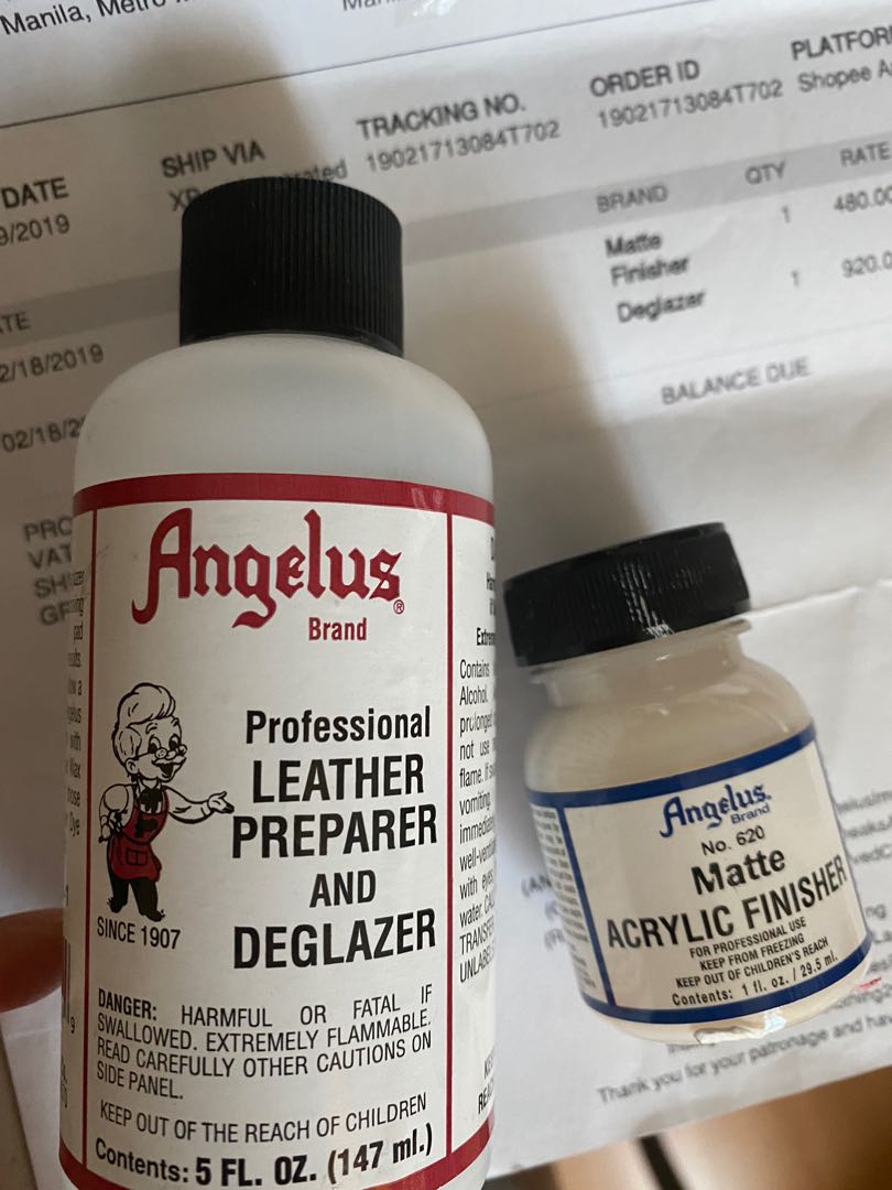 Angelus Leather Deglazer and Finisher Brand new, Hobbies & Toys ...