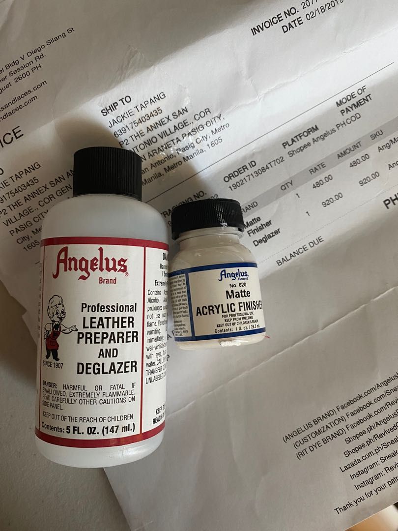 Angelus Leather Deglazer and Finisher Brand new, Hobbies & Toys ...