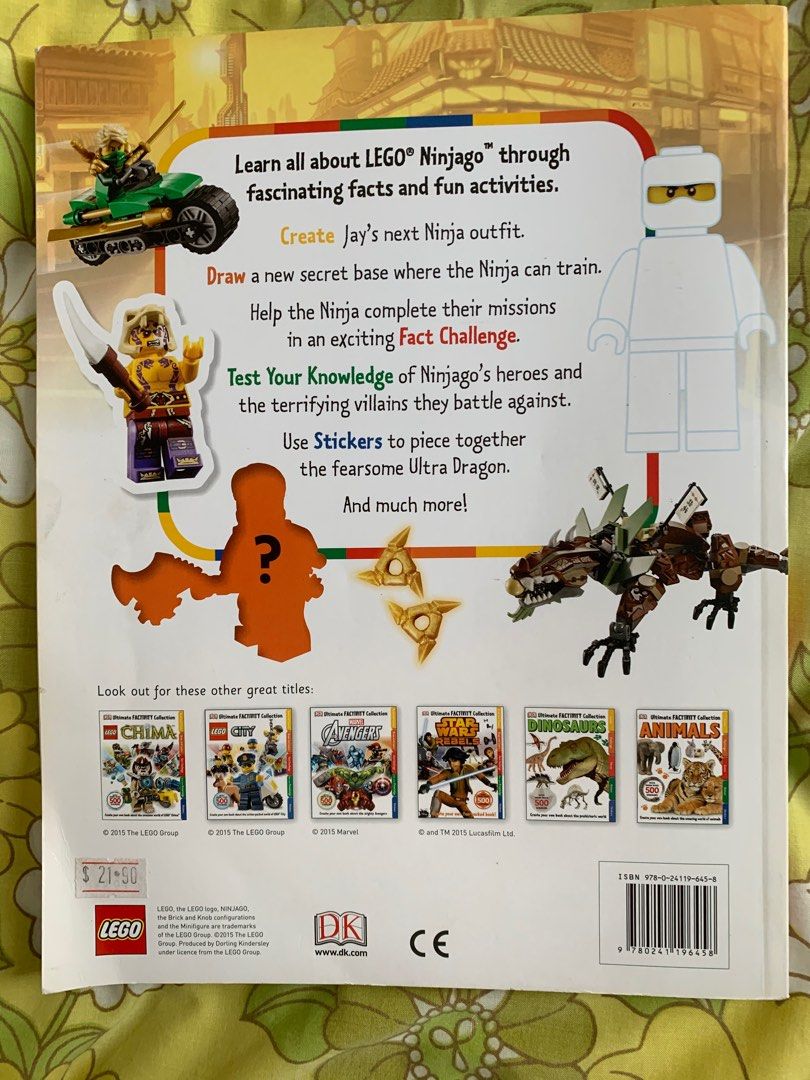 lego Ninjago book with stickers, Hobbies & Toys, Books & Magazines ...