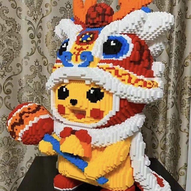 Lego Pikachu Lion Dance, Hobbies & Toys, Toys & Games on Carousell
