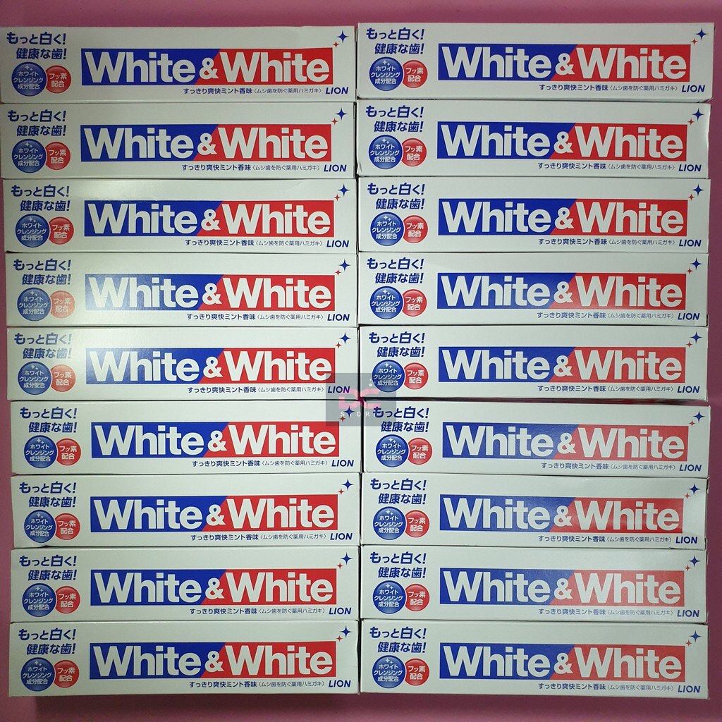 LION WHITE AND WHITE TOOTHPASTE FRESH MINT 150 GRAMS | MADE IN JAPAN ...