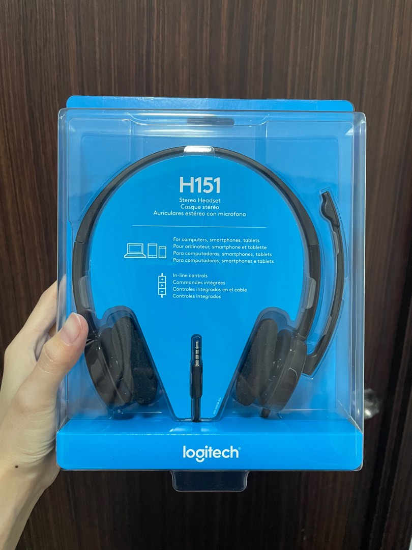Logitech H151 Stereo Headset, Audio, Headphones & Headsets on Carousell