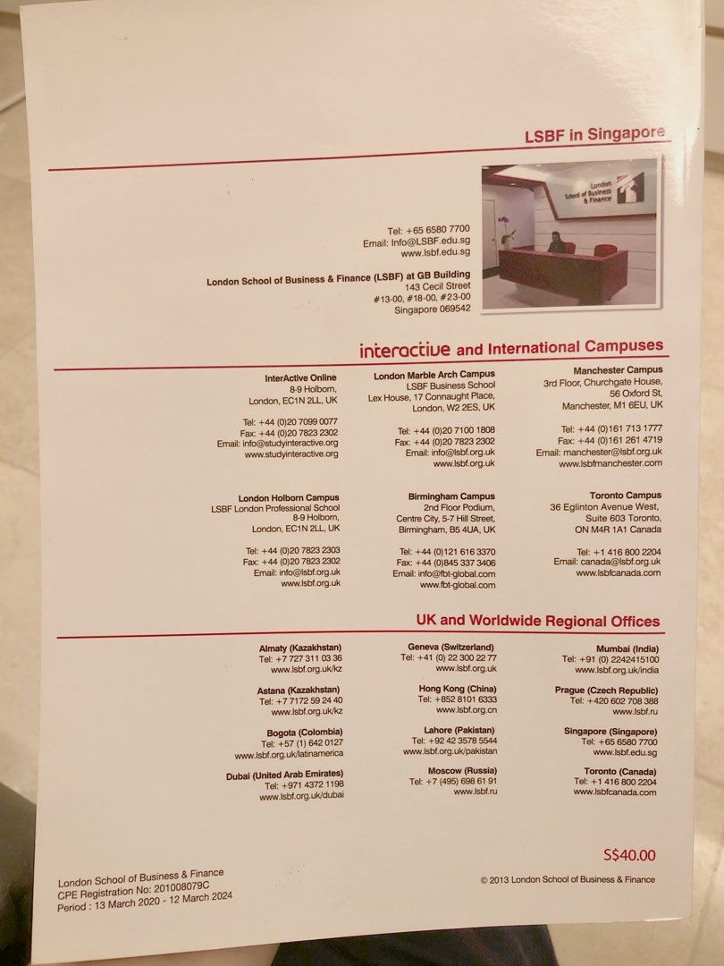 LSBF ACCA SBR (P2) Corporate Reporting Question Bank, Hobbies & Toys ...