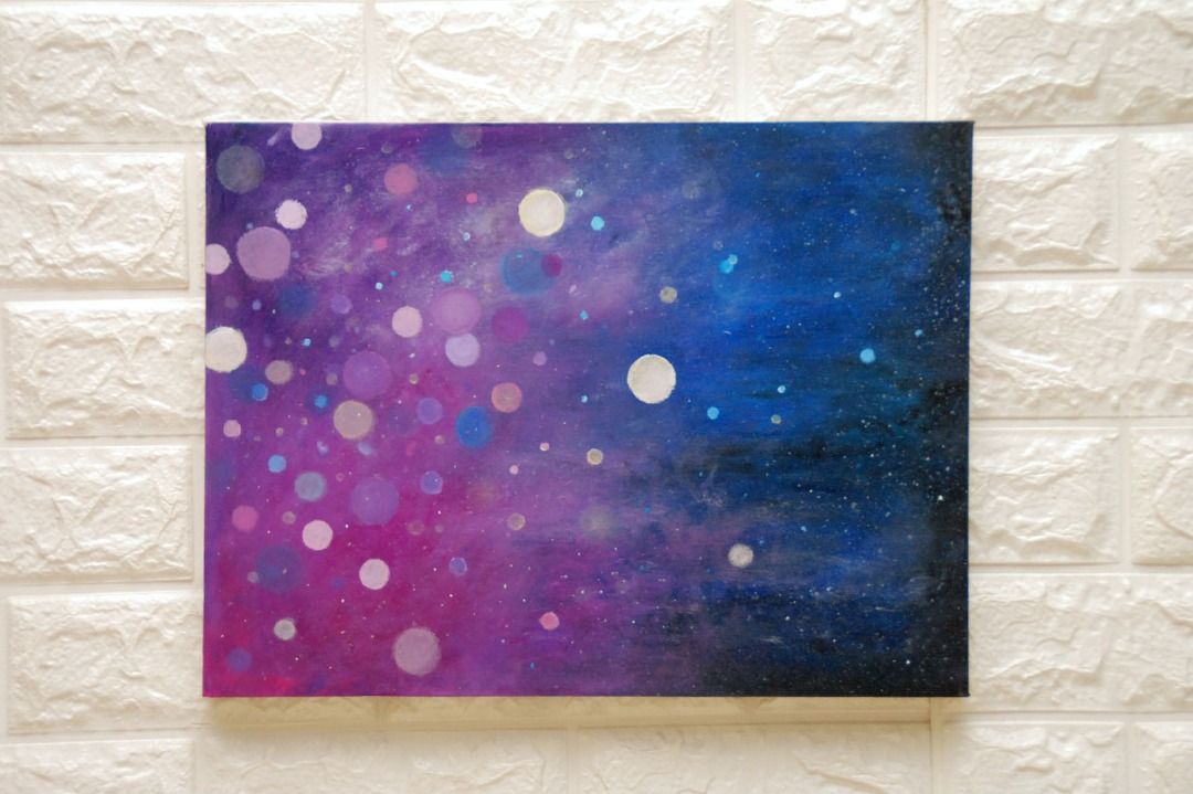 Lukisan Kanvas Akrilik/Acrylic 100% Asli (BUKAN PRINTING) Ukuran 30x40 ABSTRACT, Desain ...