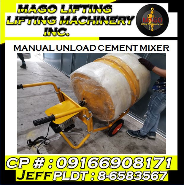 MANUAL UNLOAD CEMENT MIXER, Commercial & Industrial, Construction ...
