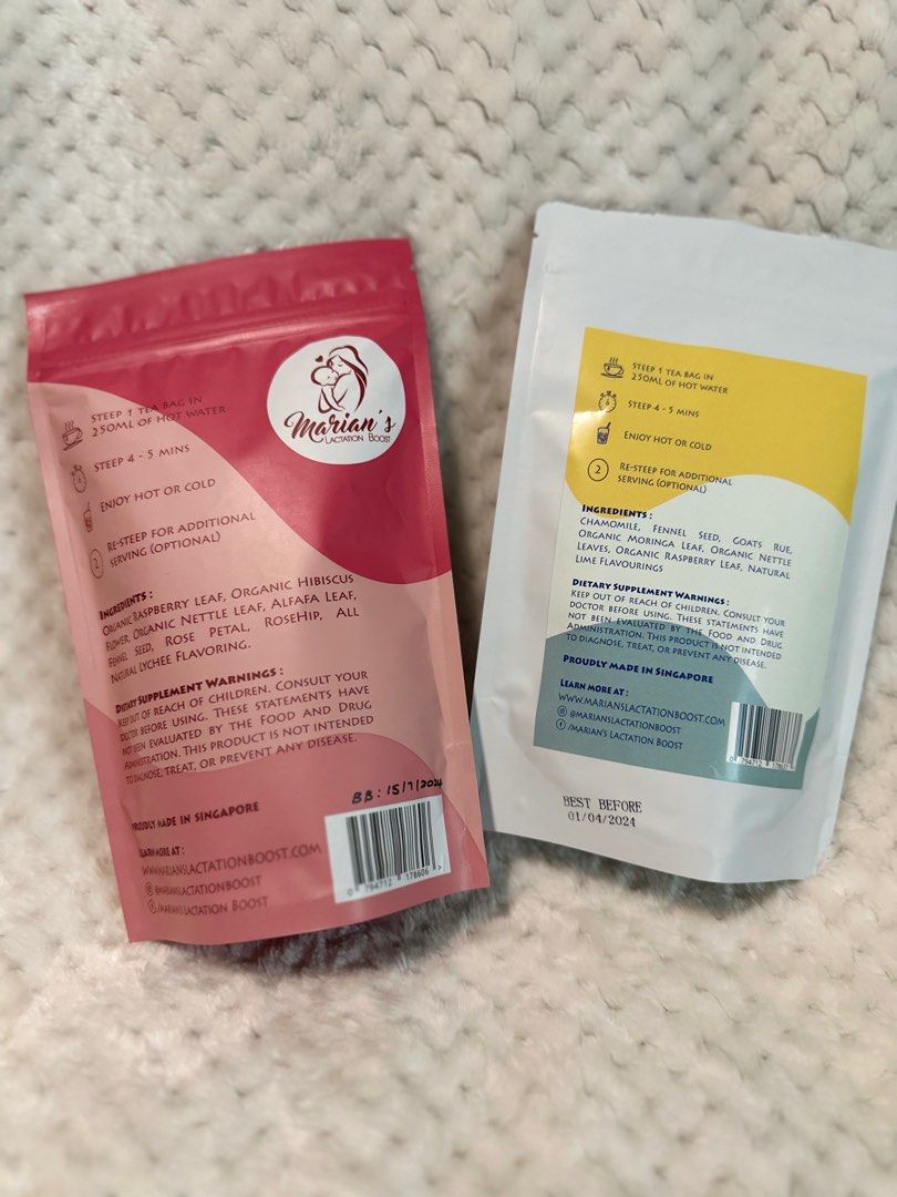 Marian’s Lactation Boost Tea, Health & Nutrition, Health Supplements ...