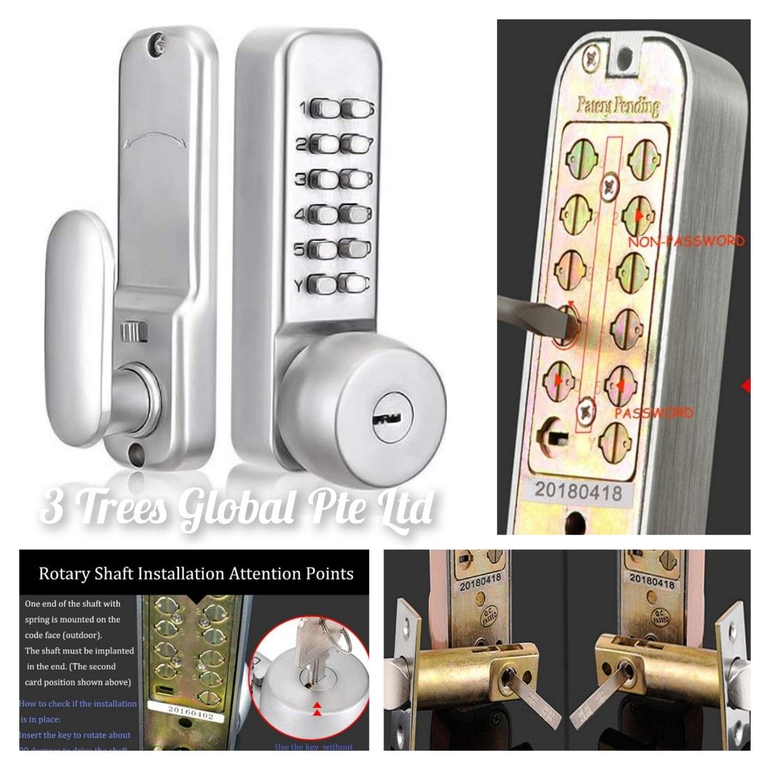 Mechanical Digital Door Locks, Furniture & Home Living, Security ...