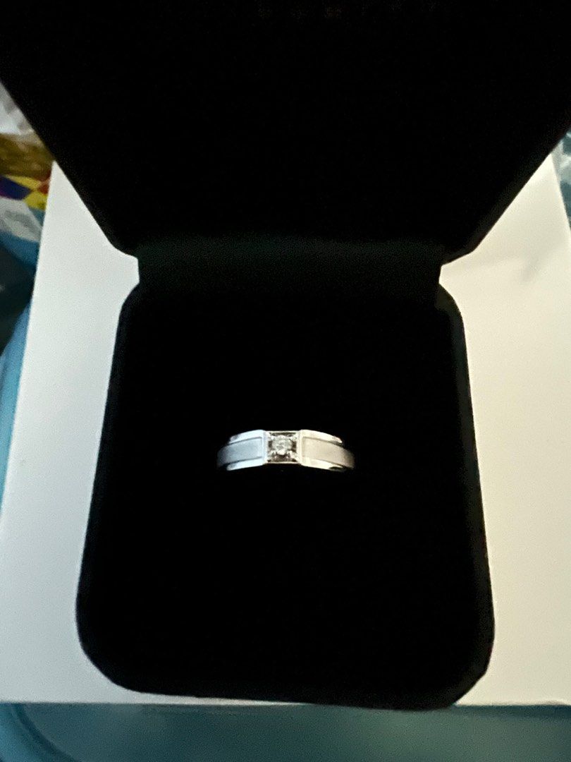 Men Meyson diamond ring, Men's Fashion, Watches & Accessories, Jewelry ...