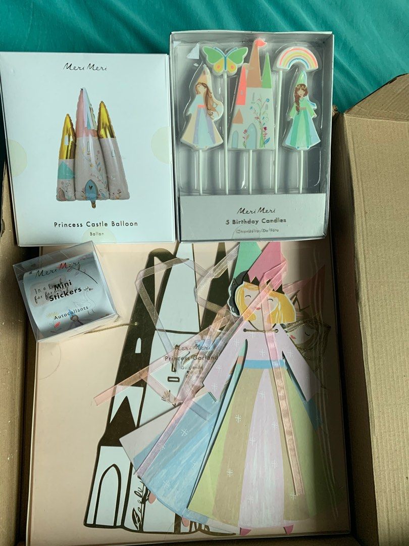 Meri Meri Princess Theme Party Decor Set, Babies & Kids, Baby Nursery ...