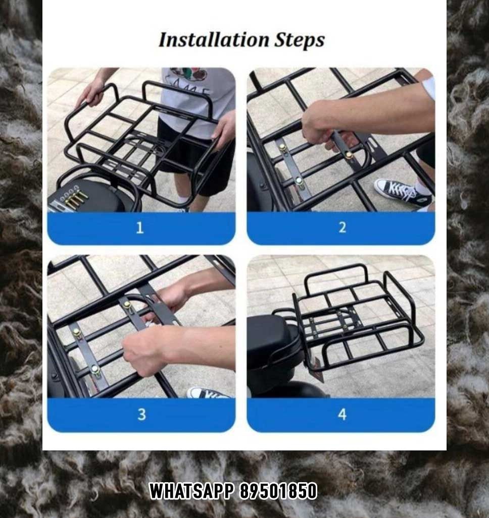 Metal Rack Base Plate thermal bag Lalamove GrabFood Food Panda WHATSAPP ...